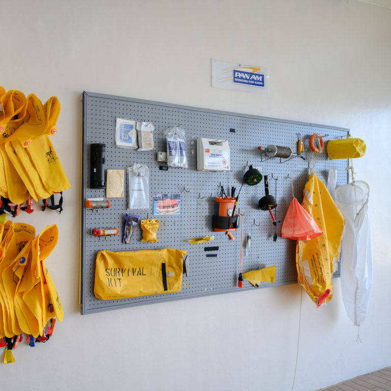 Emergency Equipment - Pan Am Flight Academy